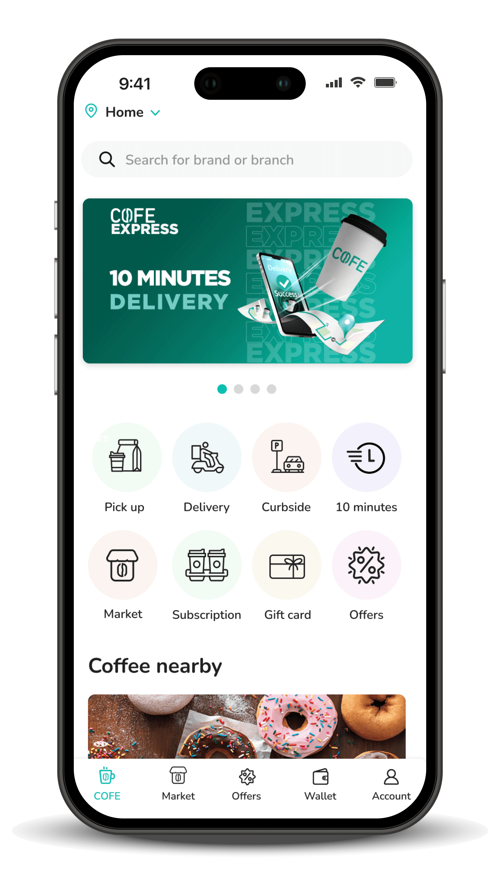 Home - Coffee ordering fast & efficient with COFE App