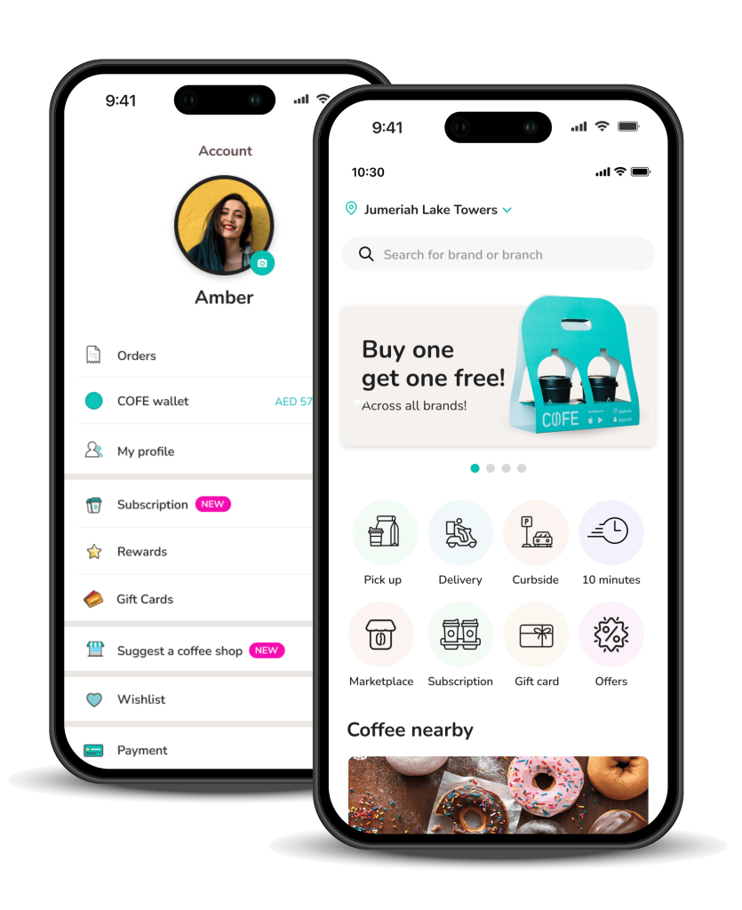 Home - Coffee ordering fast & efficient with COFE App